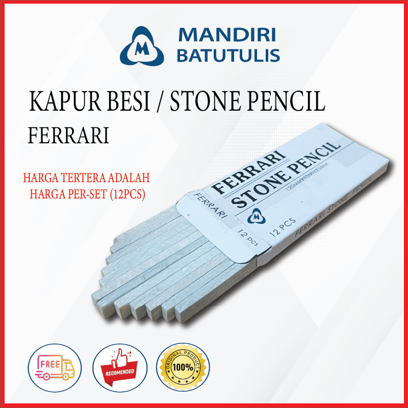 Jual Kapur Besi - STONE PENCIL FERRARRI - Kapur Plat Putih Batu - Pensil Tulis Besi Logam ...