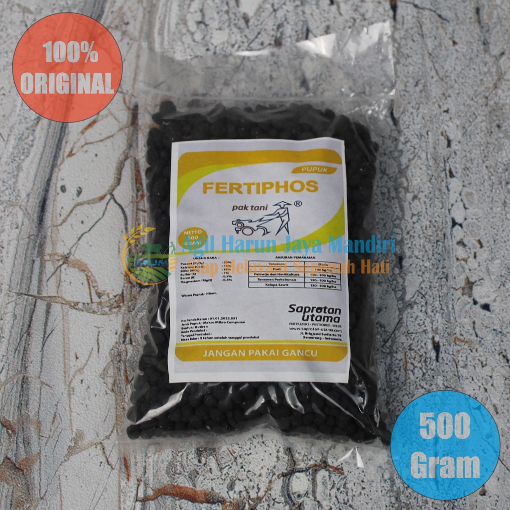 Jual Pupuk FERTIPHOS 500 Gram Kemasan Repack Pupuk Posphate SP Pospat ...