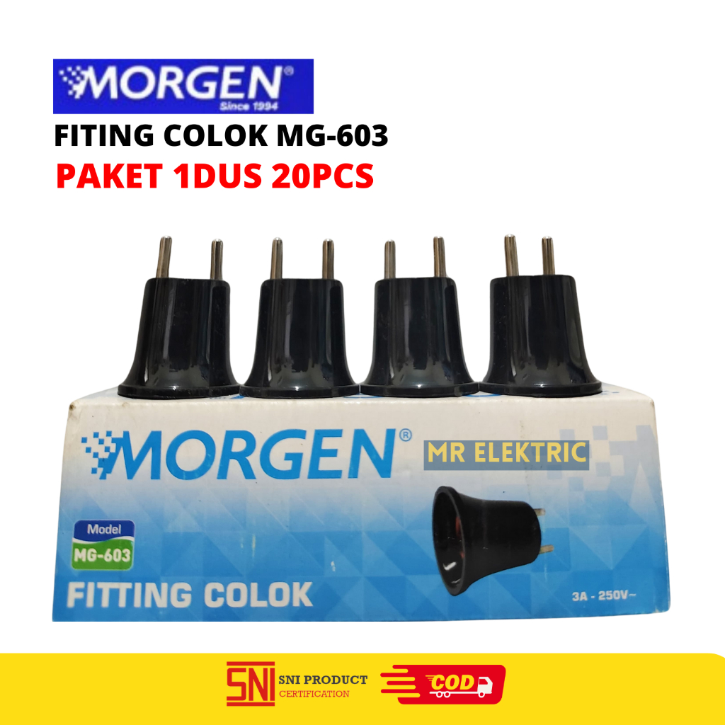 Jual PAKET 1DUS Fitting Colok Listrik Hitam SNI E27 Fiting Lampu Tidur ...