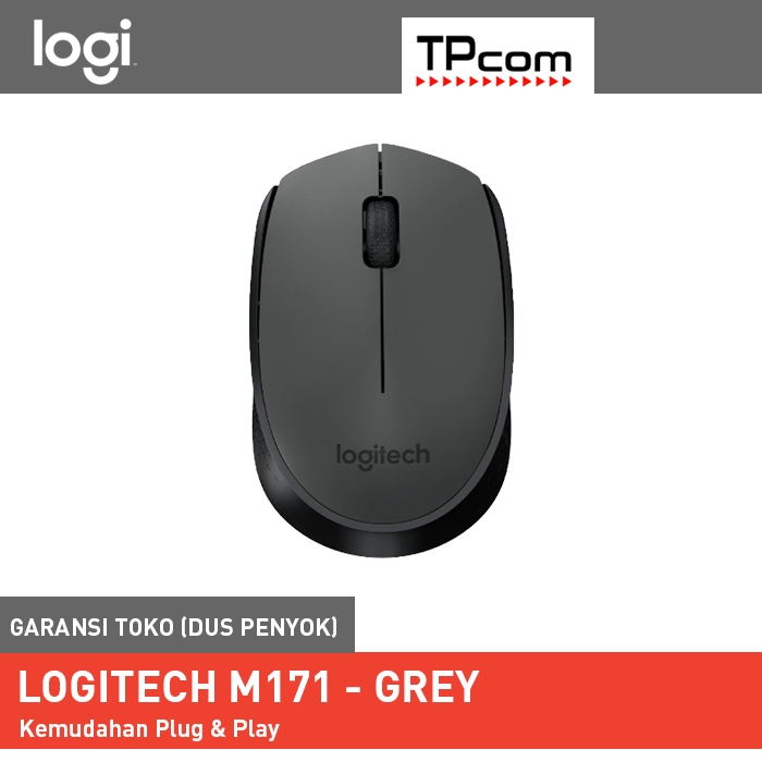 Jual Logitech Mouse M171 - Grey [DUS PENYOK] | Shopee Indonesia