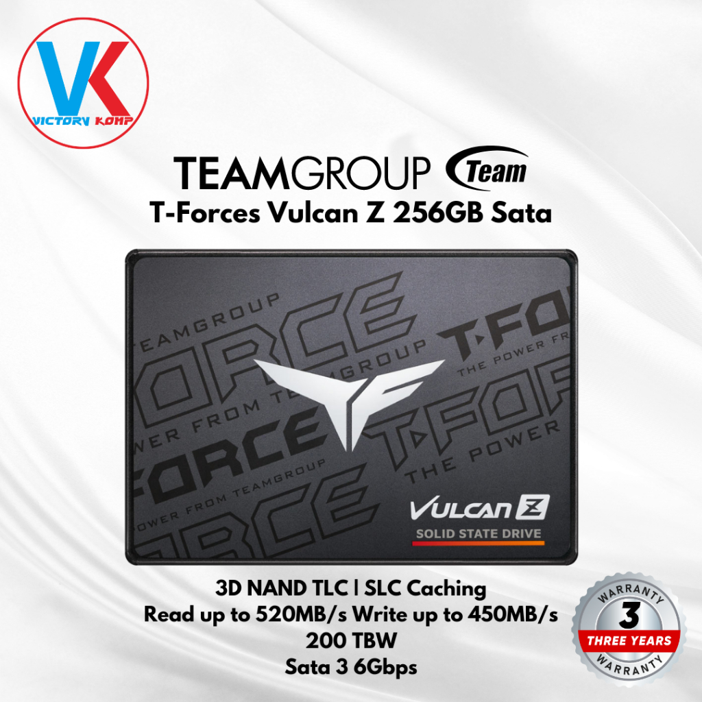 Jual SSD Team T-Force Vulcan Z 256 GB Sata 2,5" | TeamGroup TForce ...