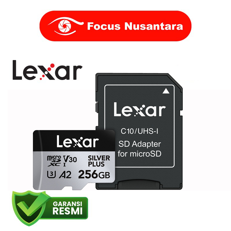 Jual LEXAR Professional Silver Plus Micro 256GB / 128 GB / Micro SD ...
