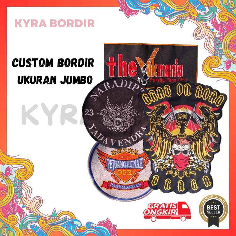Jual CUSTOM BORDIR JUMBO KOMPUTER - PACTH PUNGGUNG - LOGO DLL - LOGO ...