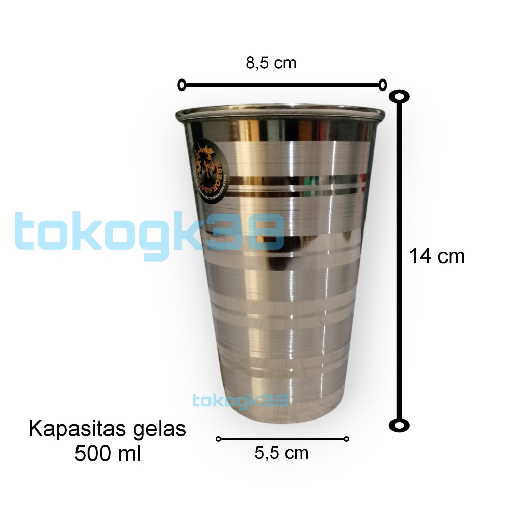 Jual Gelas Stainless Jumbo | Shopee Indonesia