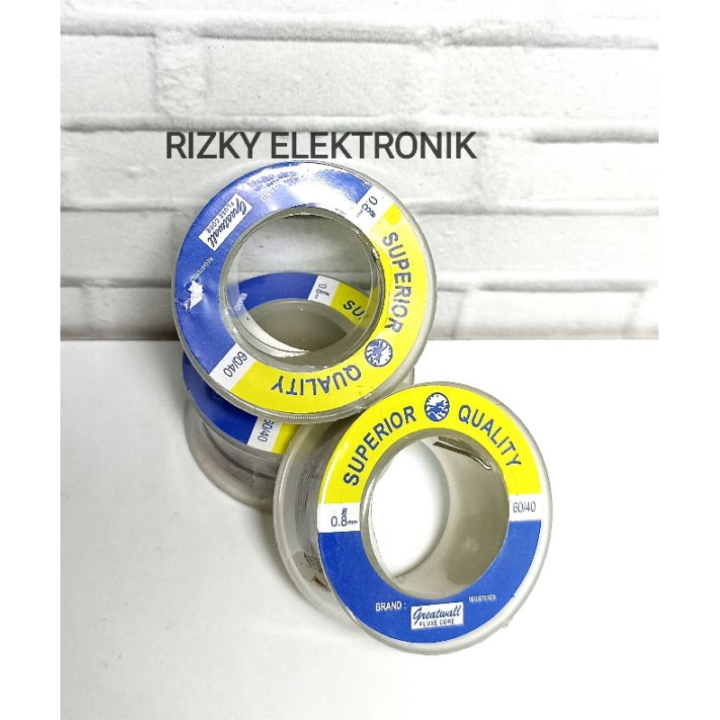 Jual Timah Tenol Solder Listrik 60/40 0.8 mm 1 Roll | Shopee Indonesia