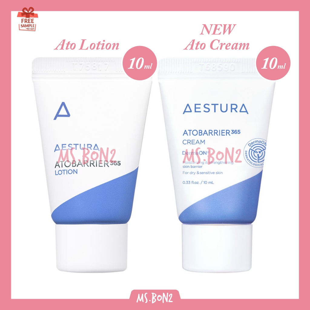 Jual AESTURA Atobarrier 365 Cream RENEW RENEWAL NEW Lotion 10ml 30ml 60ml 80ml 150ml Ato Barrier ...