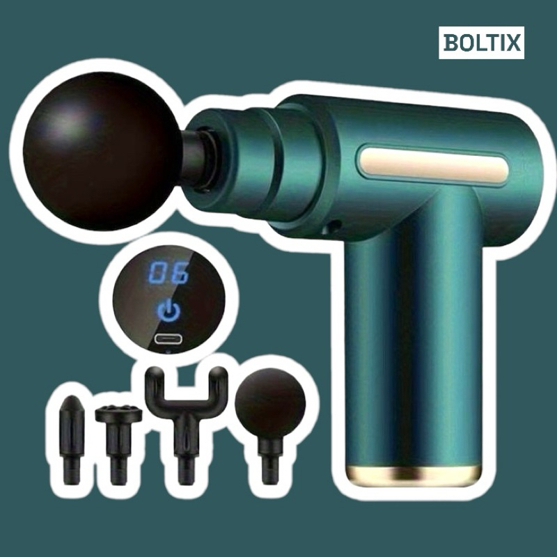 Jual Massage Gun Alat Pijat 4 in 1 Elektrik Portabel Terapi Otot Deep ...