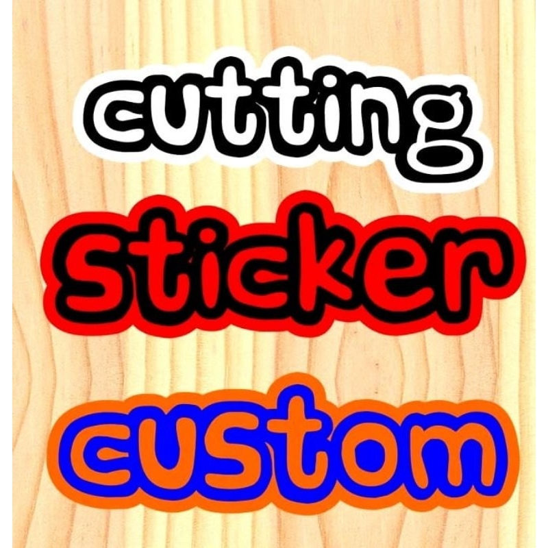 Jual CUTTING STICKER CUSTOM NAMA LOGO | Shopee Indonesia