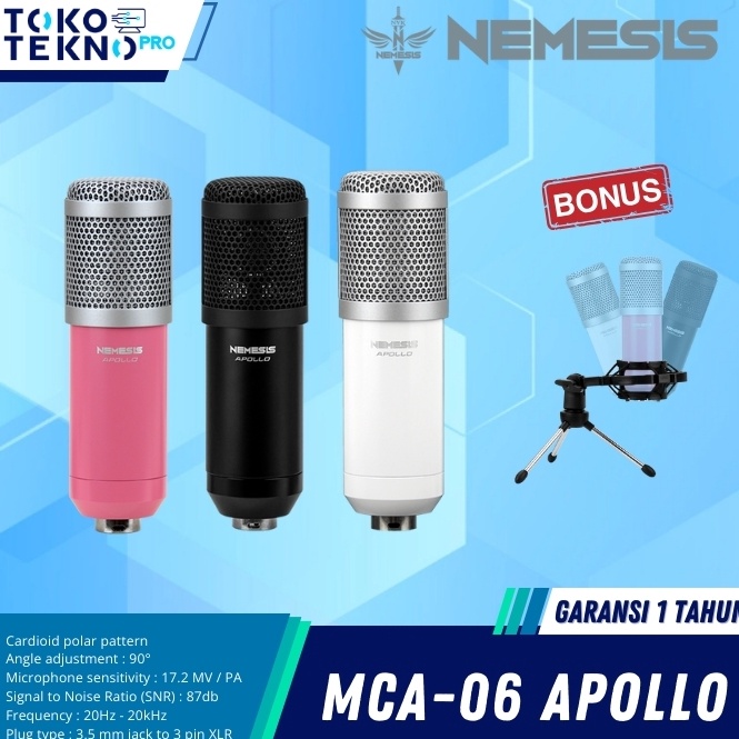 Jual Harga Murah NYK Nemesis MCA6 MCA6 Apollo Condenser Microphone | Shopee Indonesia