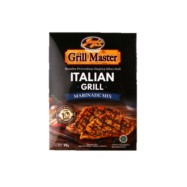 Jual Bumbu instan marinasi daging Italian halal Jays Jay's Kitchen Grill Master 30 gram (Pack ...