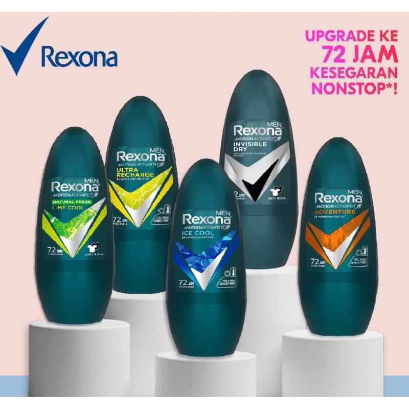 Jual Rexona men deodorant roll on 45 ml Anti Bau Badan Menjaga Kesegaran Tubuh | Shopee Indonesia