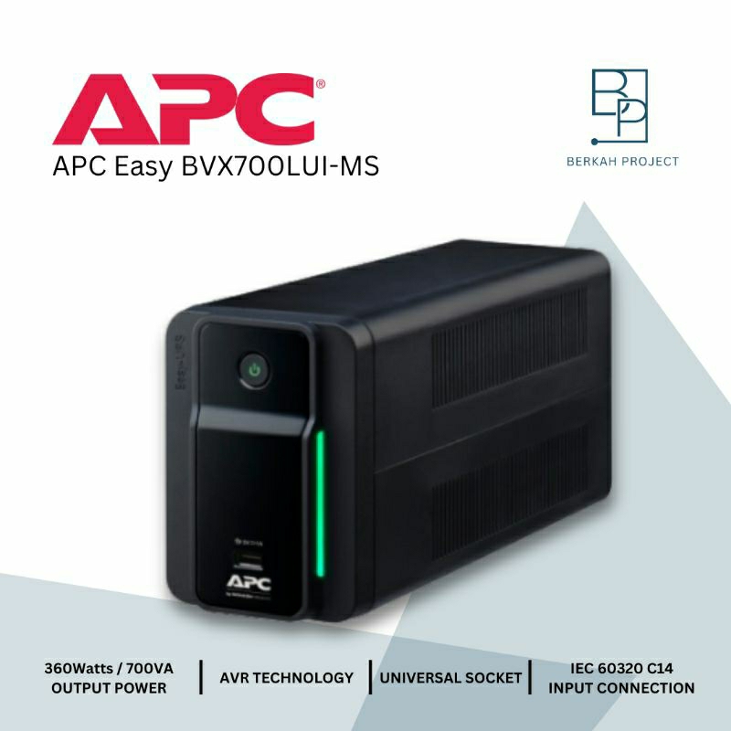 Jual UPS APC Easy BVX700LUI-MS 700VA 360Watt USB Charging - APC ...