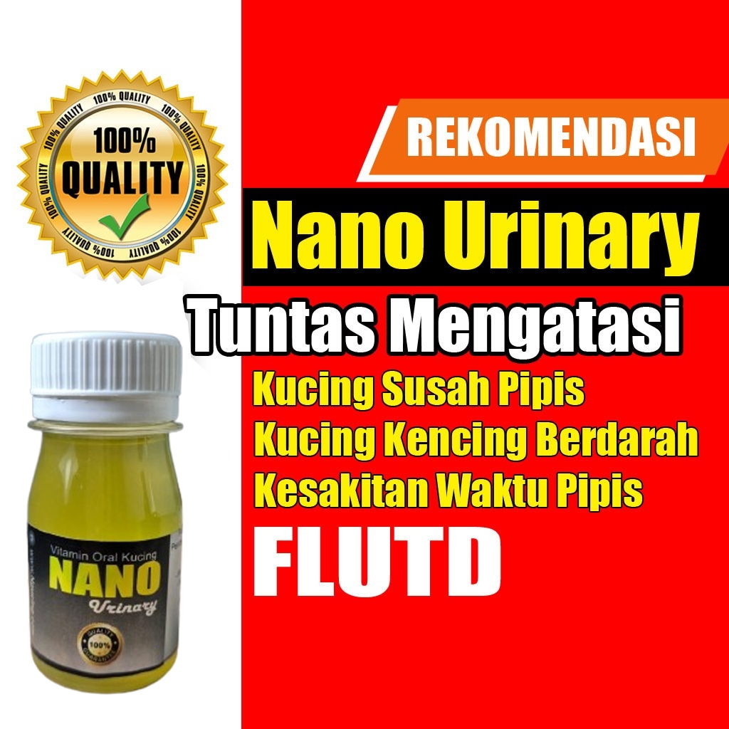 Jual Obat FLUTD kucing tidak bisa pipis kencing berdarah - Nano Urinary ...