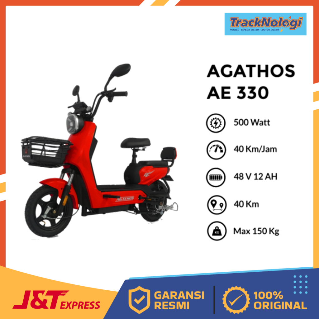 Jual Sepeda Listrik Pacific Agathos AE 330 500Watt E-Bike Garansi Resmi Pacific Indonesia ...