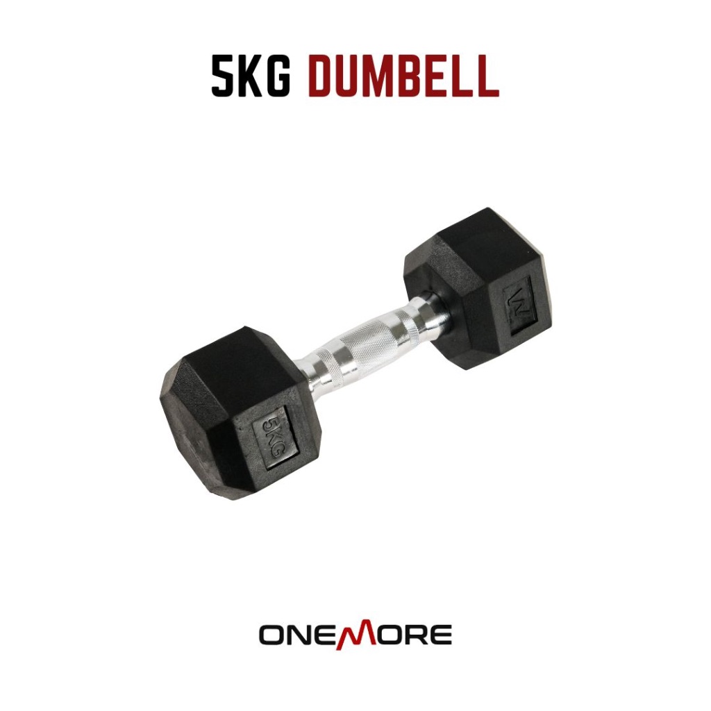 Jual ONE MORE Dumbell Hexagonal 5kg Barbel | Shopee Indonesia