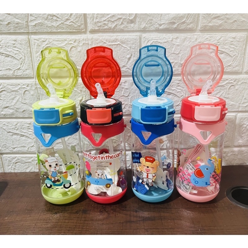 Jual Botol Minum Anak ZANNUO Tali Karakter Anak-anak 450ML 228/2556 ...