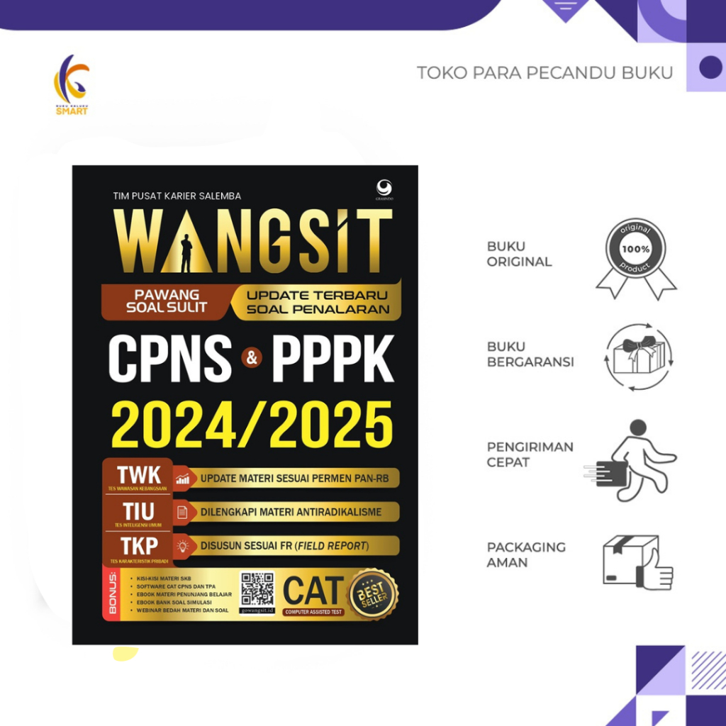 Jual Buku WANGSIT (Pawang Soal Sulit) CPNS & PPPK 2024/2025 - Grasindo | Shopee Indonesia