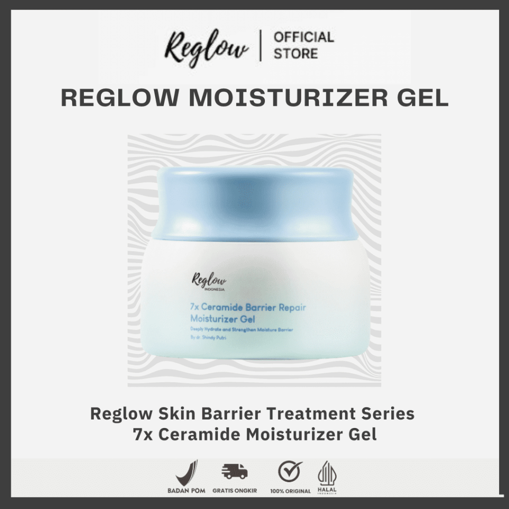 Jual Reglow Moisturizer Gel Skin Barrier 7x Ceramide Re Glow Repair ...