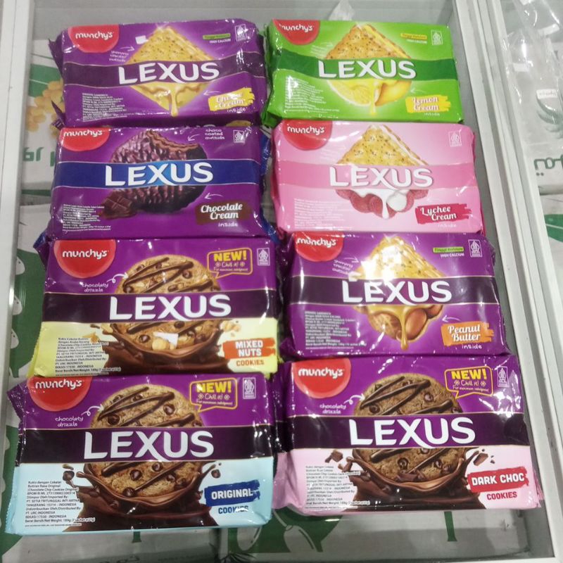 Jual munchys Biskuit Lexus Rasa Chocolate Cream, Lemon Cream, Lychee ...