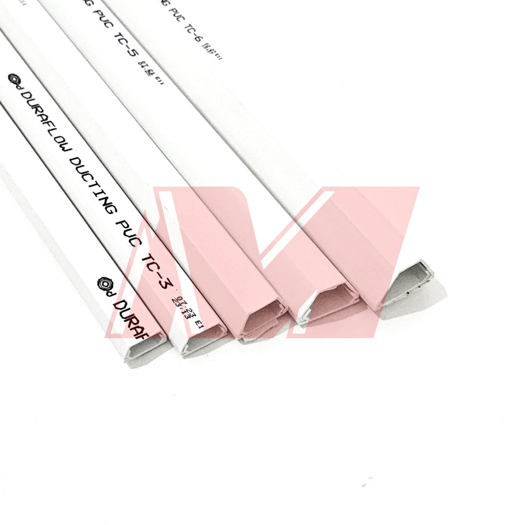 Jual Kabel Protektor 1 Meter TC 2,3,4,5,6 + Double Tape Duraflow / Cable Duct / Kabel Dak ...