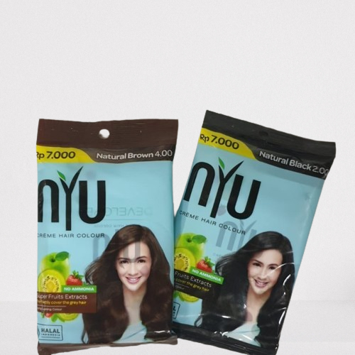Jual NYU Creme Hair Color Kemasan SACHET NEW 20g warna | Pewarna Rambut ...
