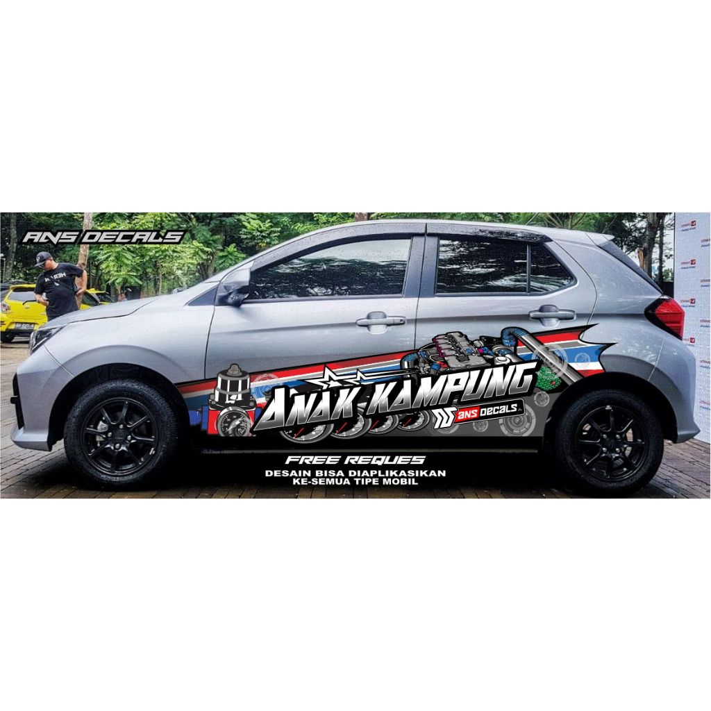 Jual DECAL MOBIL AYLA BISA REQUES STICKER MOBIL JAZZ BRIO AGYA AYLA ...
