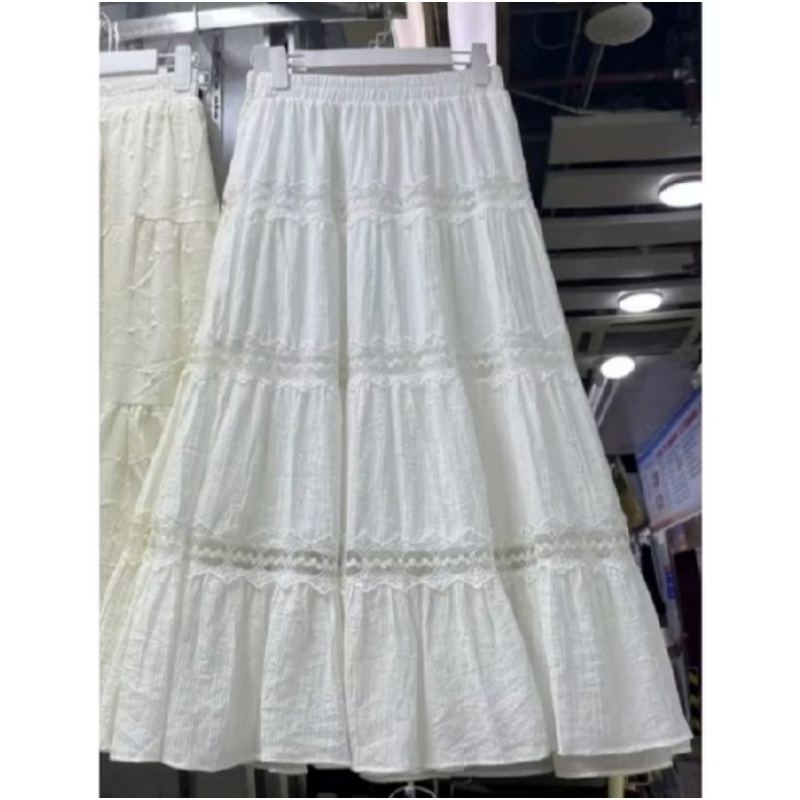 Jual New Rok katbol putih panjang import fashion wanita | Shopee Indonesia