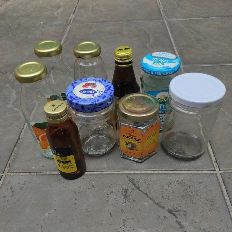 Jual Botol Bekas Selai Botol Kaca Wadah Kosong Kaca Toples Tempat ...