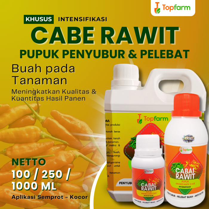 Jual Pupuk Cabe Rawit Pelebat Buah / Pupuk Paling Jos Buat Cabe Rawit / Pupuk Semprot Untuk Cabe ...