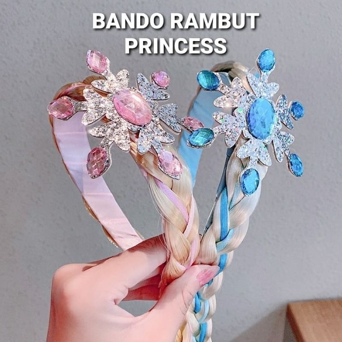 Jual Bando Rambut Palsu Anak Perempuan Headband Wig Kepang Style ...