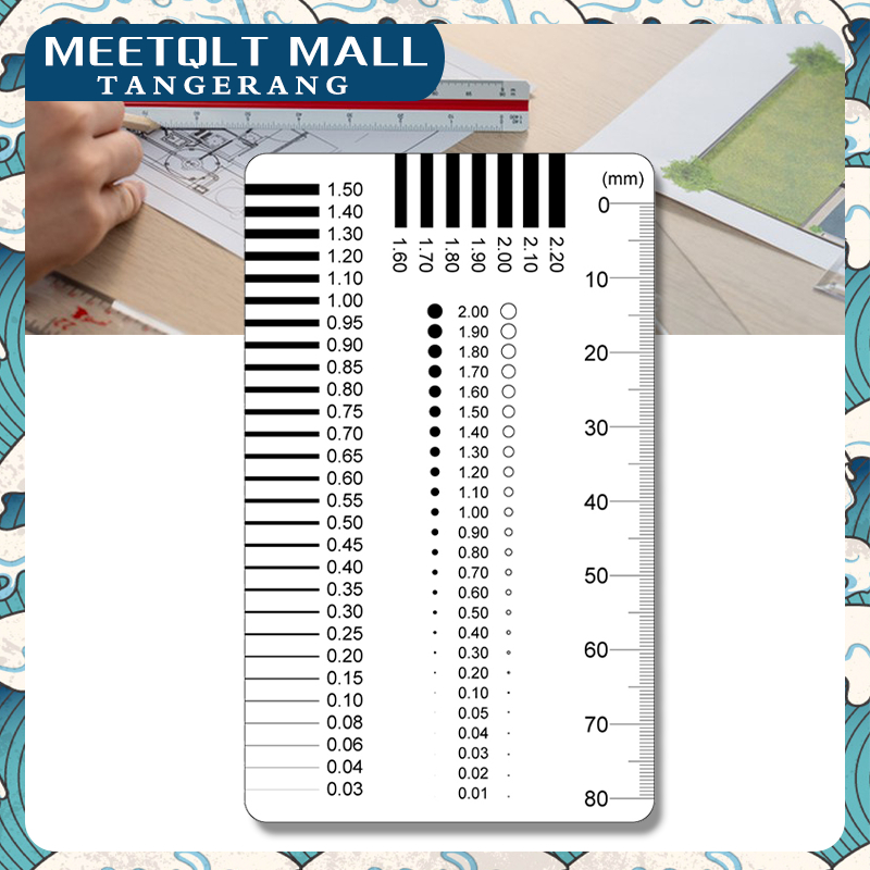 Jual Crack Pengukur Scale-Alat Pengukur Keretakan-Clear Polyester ...