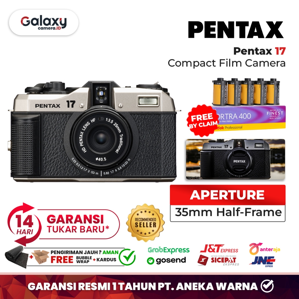 Jual Pentax 17 Compact Film Camera 35mm Kamera Half Frame Garansi Resmi ...