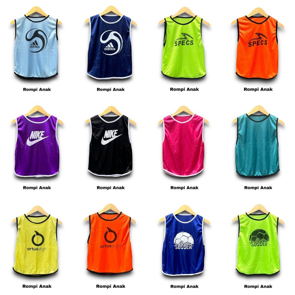 Jual Rompi Futsal Anak Kekinian Rompi Bola Anak Usia 5-15 Tahun Rompi ...