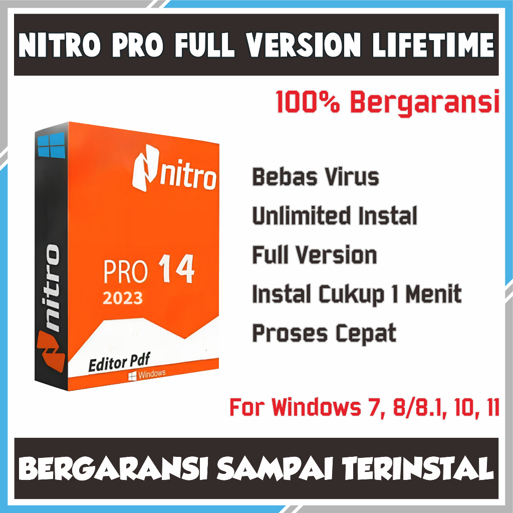 Jual Nitro Pro 14 PDF/Edit PDF License Original Lifetime Full Version | Shopee Indonesia