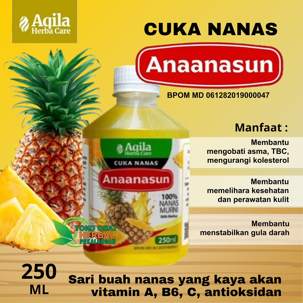 Jual CUKA NANAS ANNAANASUN 250ML | 100% ORIGINAL ASLI HALAL BPOM ...