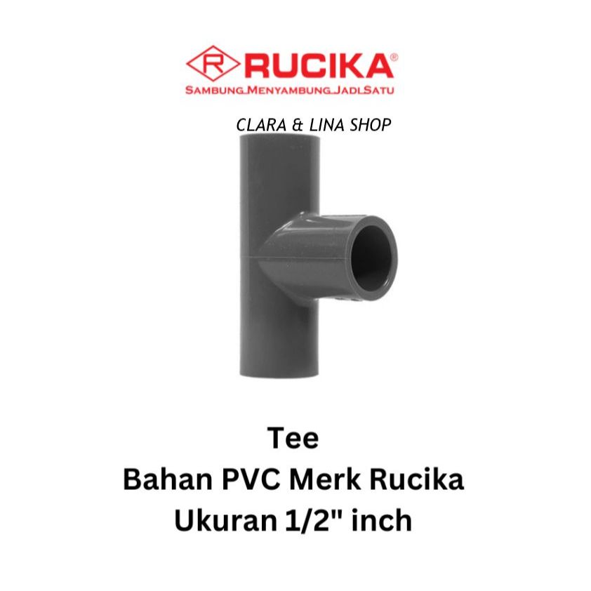 Jual Tee 1/2" inch PVC Rucika AW (HP) | Shopee Indonesia