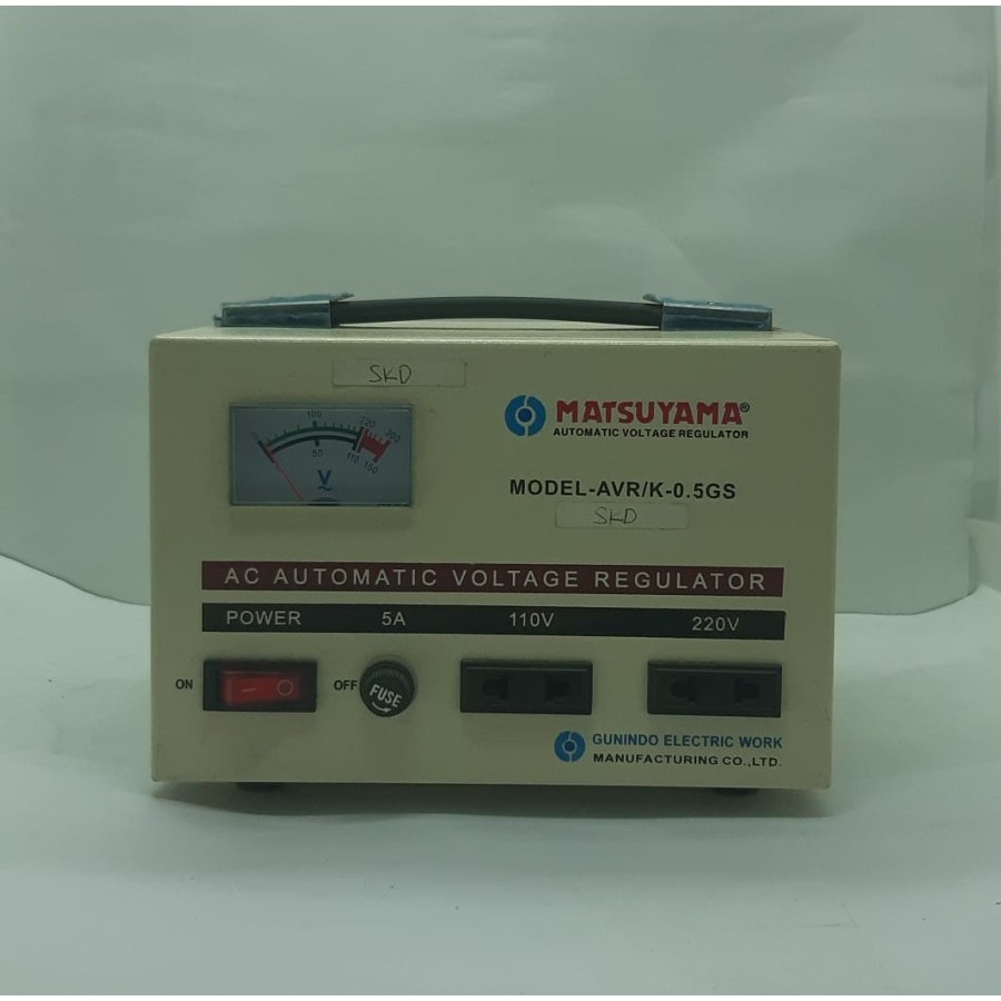 Jual Stavolt / Regulator / Stabilizer Matsuyama AVR/K-0.5GS SKD (500 ...
