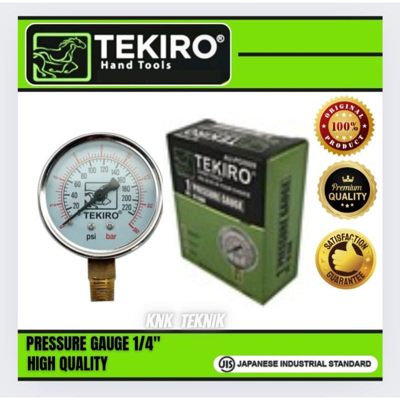 Jual Tekiro Manometer Alat Ukur Tekanan Angin Pressure Gauge Mengukur ...