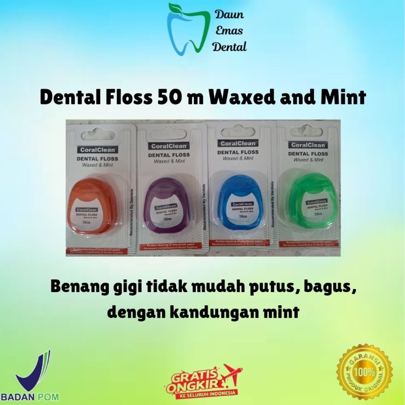 Jual benang gigi 50 m oral b essential floss satin floss fresh up ...