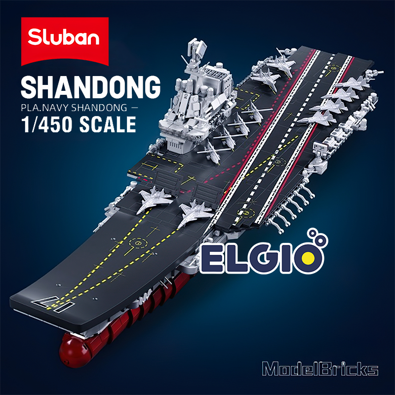 Jual Sluban Bricks Kapal Induk PLA Navy Shandong 1:450 B1189 | Shopee ...