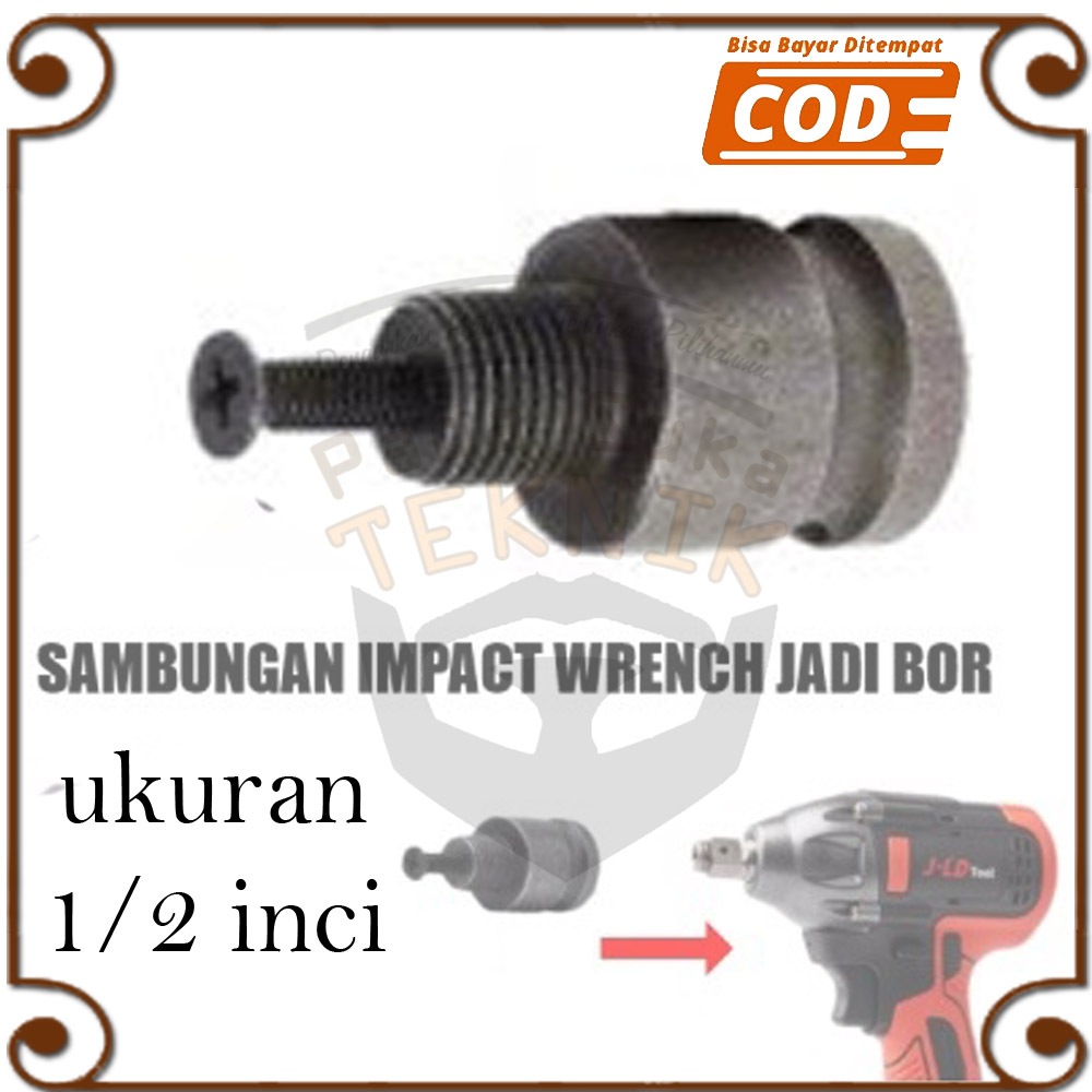 Jual Adaptor Chuck 1/2 Inci Adaptor Impact Sambungan Jadi Bor Adaptor ...