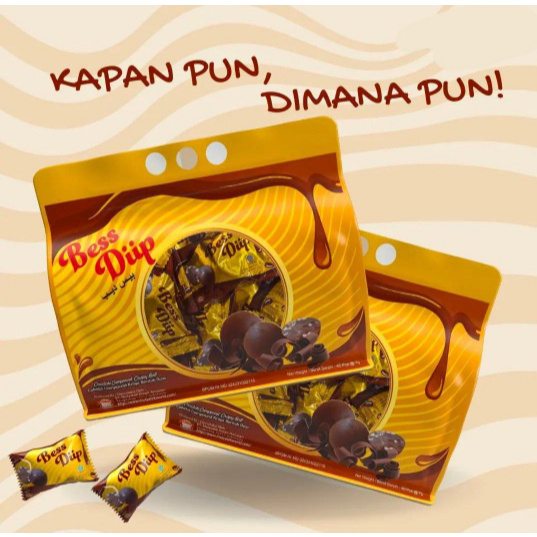 Jual Bess Diip Chocolate Compound Crispy Ball 7gr x 40 pcs | Shopee ...