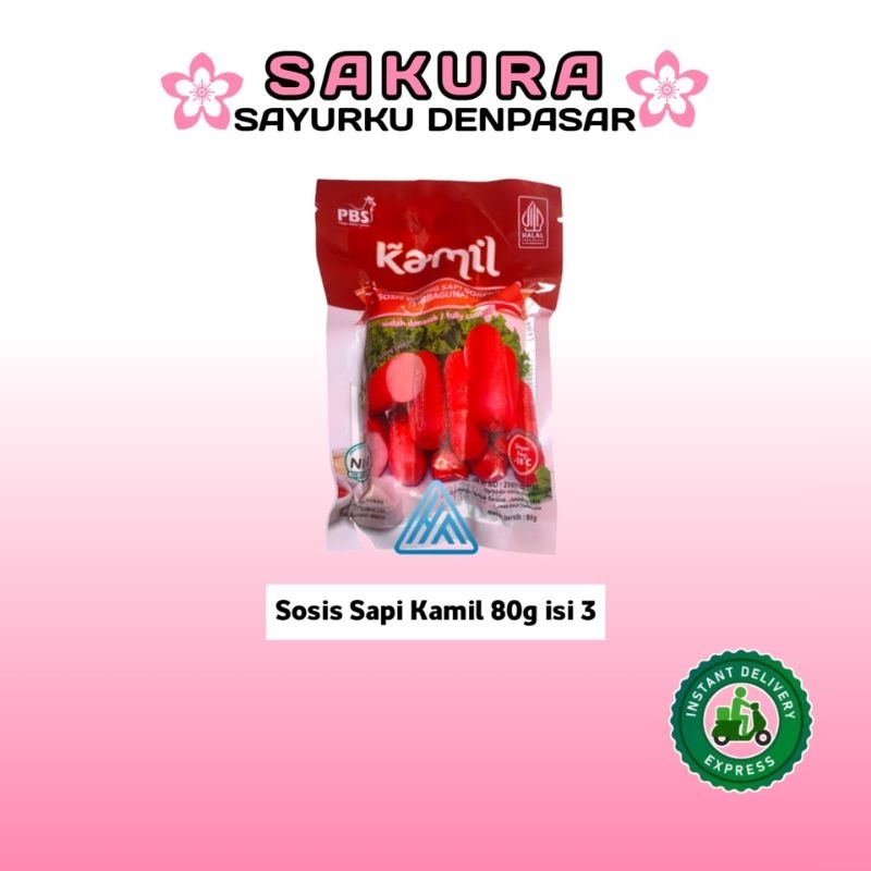 Jual Sosis Kamil sapi 80g isi 3 - SAKURA | Shopee Indonesia