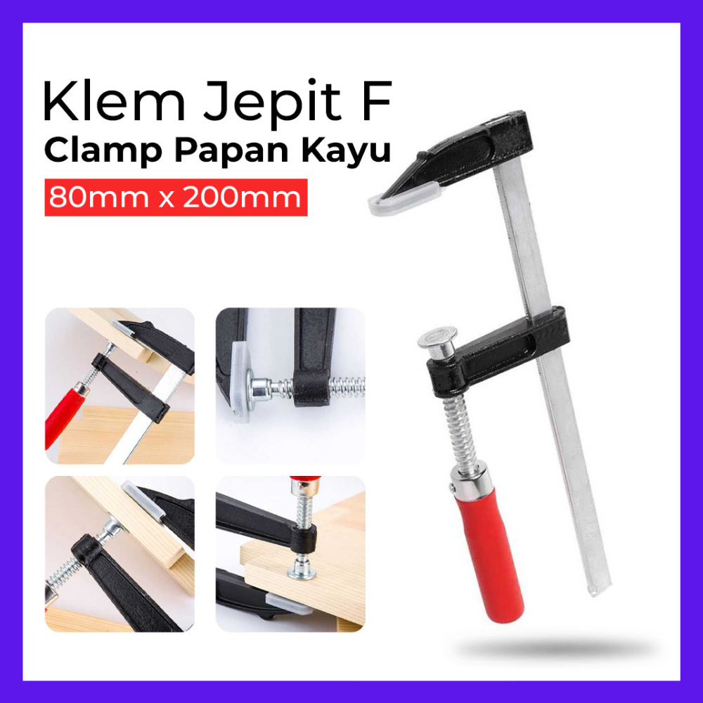 Jual Klem F Clamp Jepit 80x200mm clampPapan Kayu Kaca Besi Heavy Duty ...