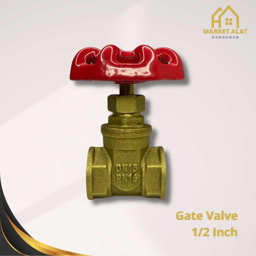 Jual Gate Valve Kuningan 1/2" / Stop Kran Putar Kuningan 1/2 Inci Inch | Shopee Indonesia