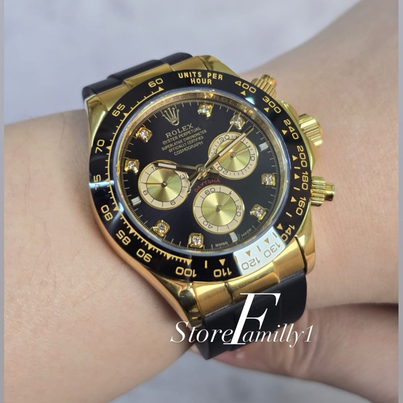 Jual Rolex Daytona Automatic 24k Gold Semi Swiss Ceramic Bezel On ...