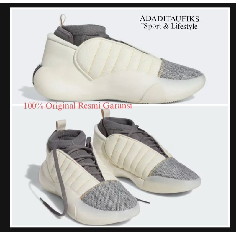 Jual Sepatu Basket Adidas Harden Vol 7 Cream White Original IF5619 | Shopee Indonesia