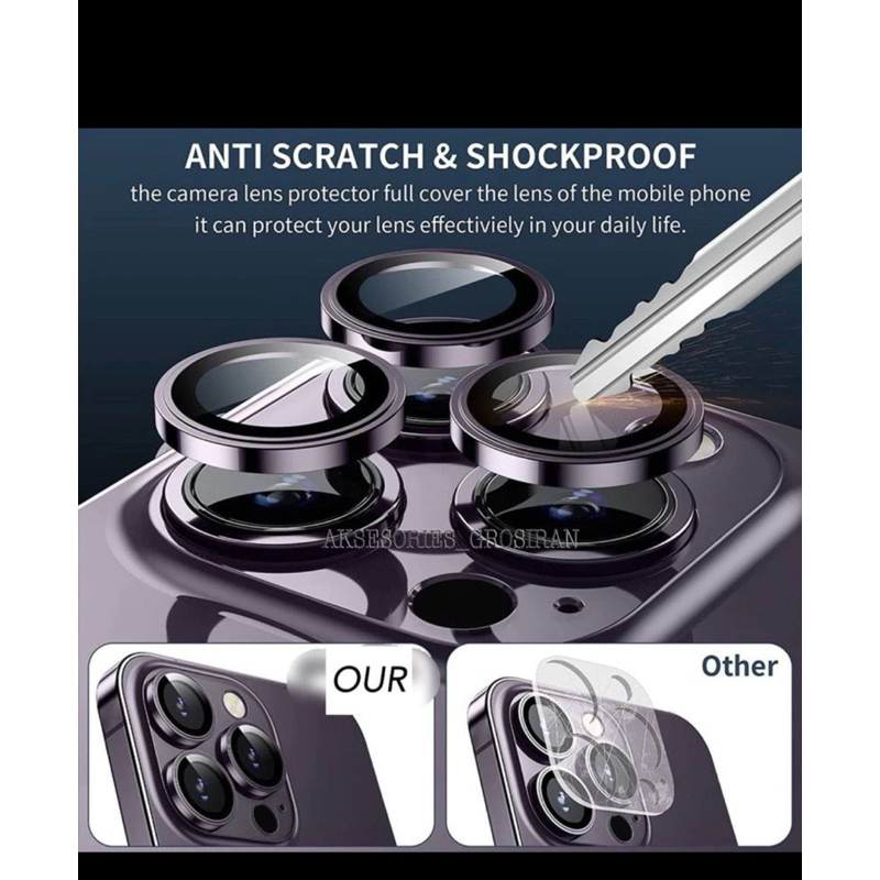 Jual ( 1 PAKET ) Ring Camera Lens Protection IPHONE 11,12,13,14,15,14 ...