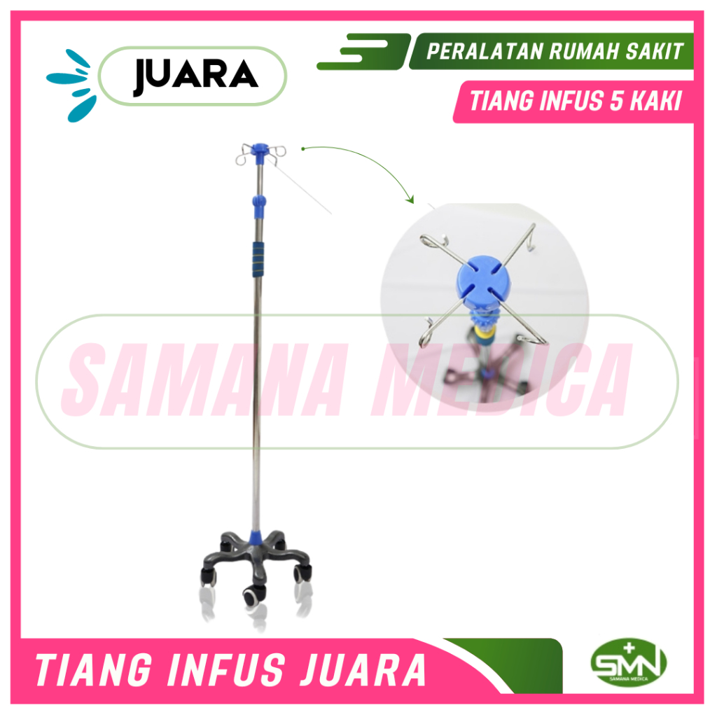Jual Tiang Infus Stainless Merek JUARA Kualitas Premium Murah Tiang ...