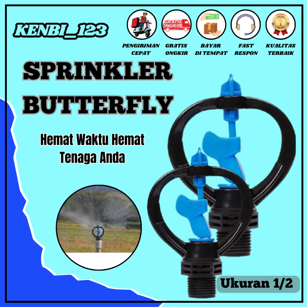 Jual Sprinkler Pertanian Sprinkler kupu-kupu Plus Sok Drat Sprinkler ...
